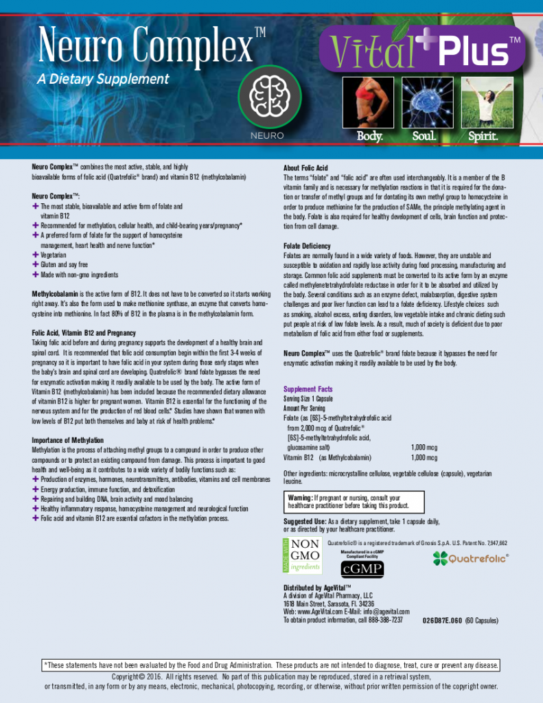 Neuro Complex - AgeVital.com